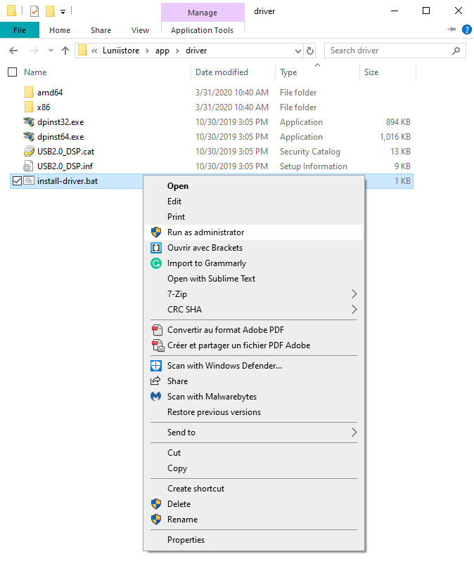 How can I reinstall the computer driver used by the Luniistore? – Lunii USA